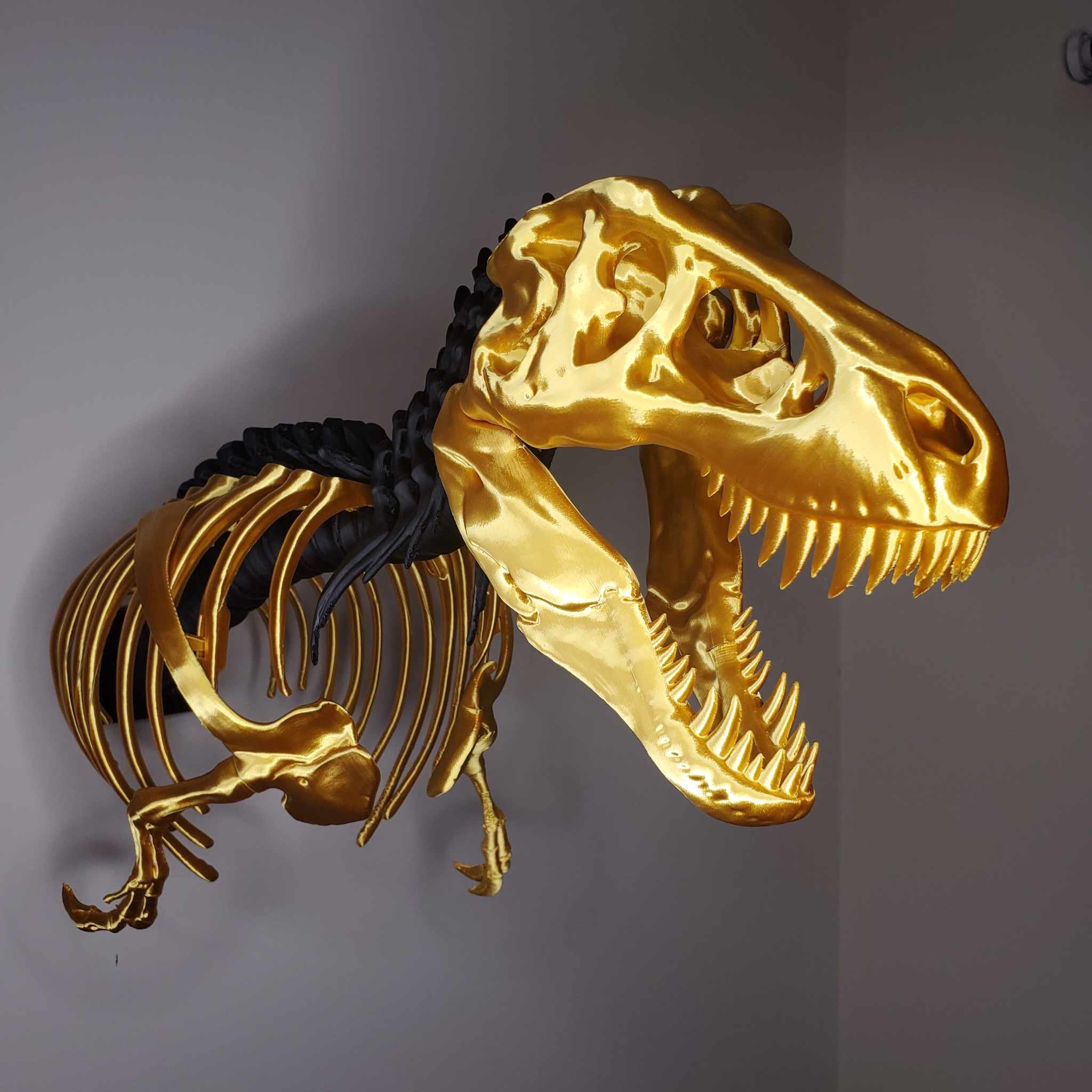 3d Printed T-REX, Tyrannosaurus Rex Baby Skeleton Model Dinosaur WALL ...