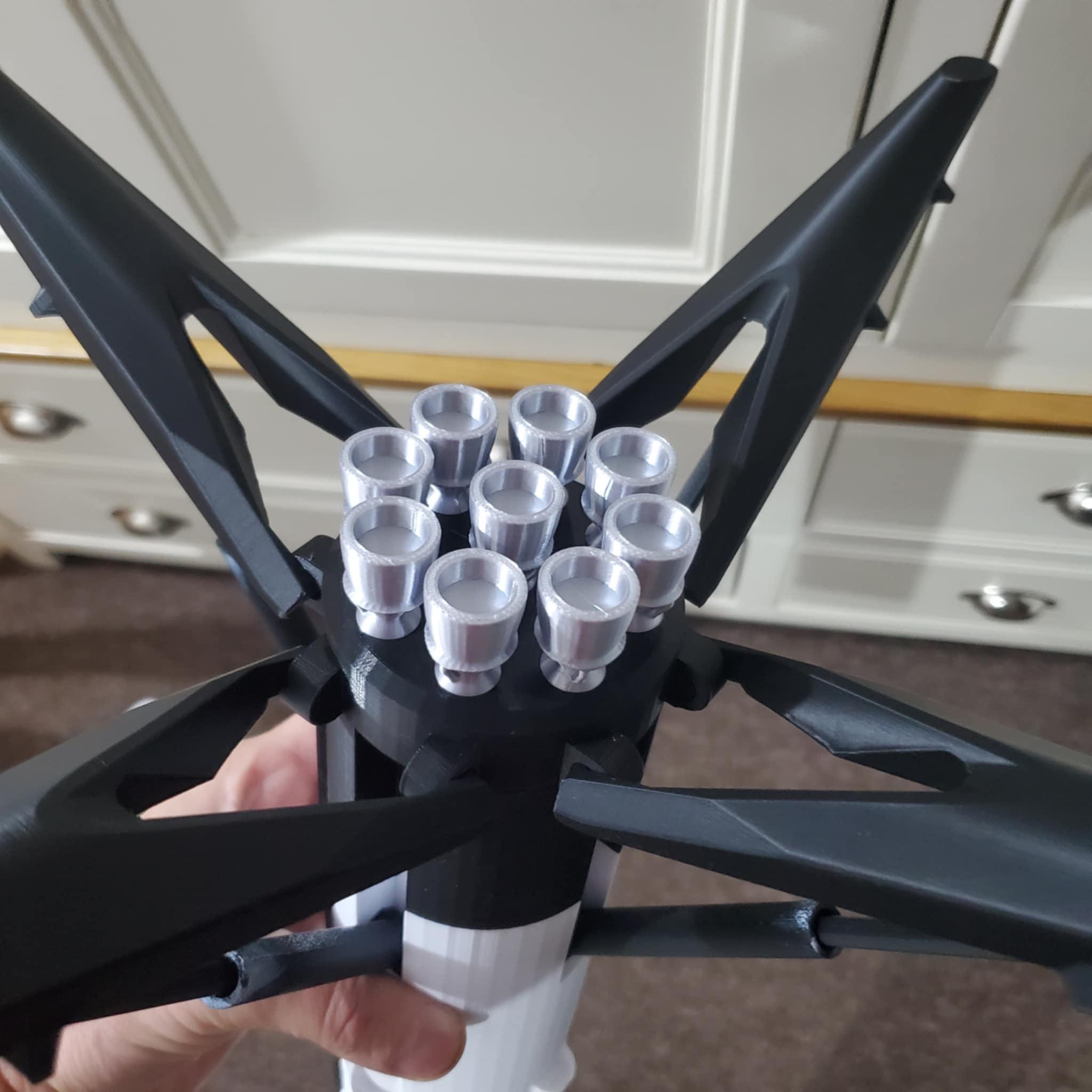 Spacex Falcon 9 Crew Dragon Rocket Model - Scale 1/48 1400mm 55inch ...