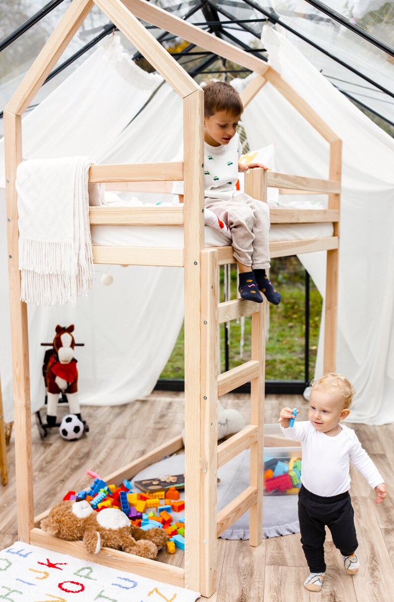 Mezzanine Bed 90cm, Bunk Bed, Mezzanine Bed, Montessori Bed, House Bed ...