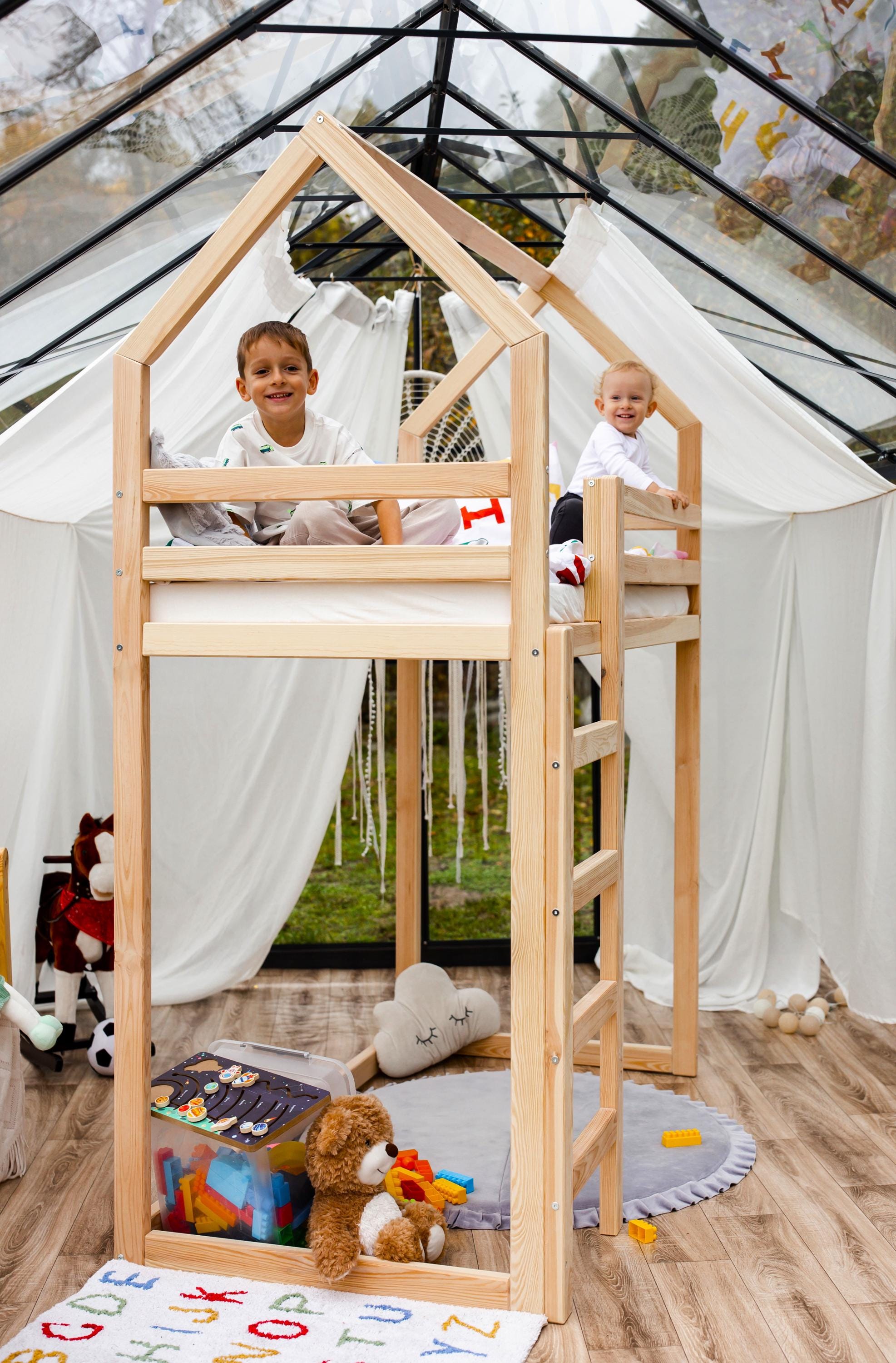 Mezzanine Bed 90cm, Bunk Bed, Mezzanine Bed, Montessori Bed, House Bed ...