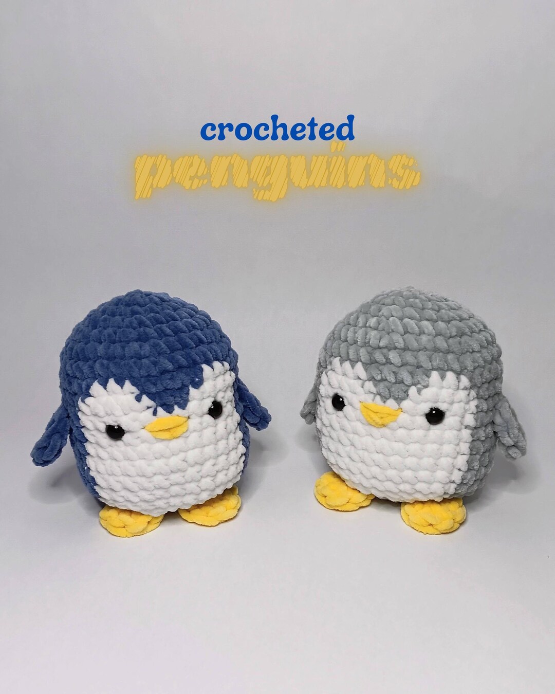 Crocheted Penguin Plushie - Super Soft Handmade Amigurumi Penguin ...