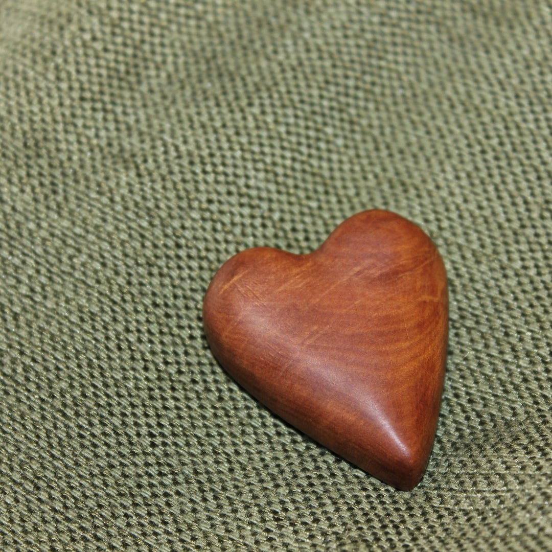 Heart Rimu Love Heart Wooden Love Heart Handcrafted Heart Ornament ...