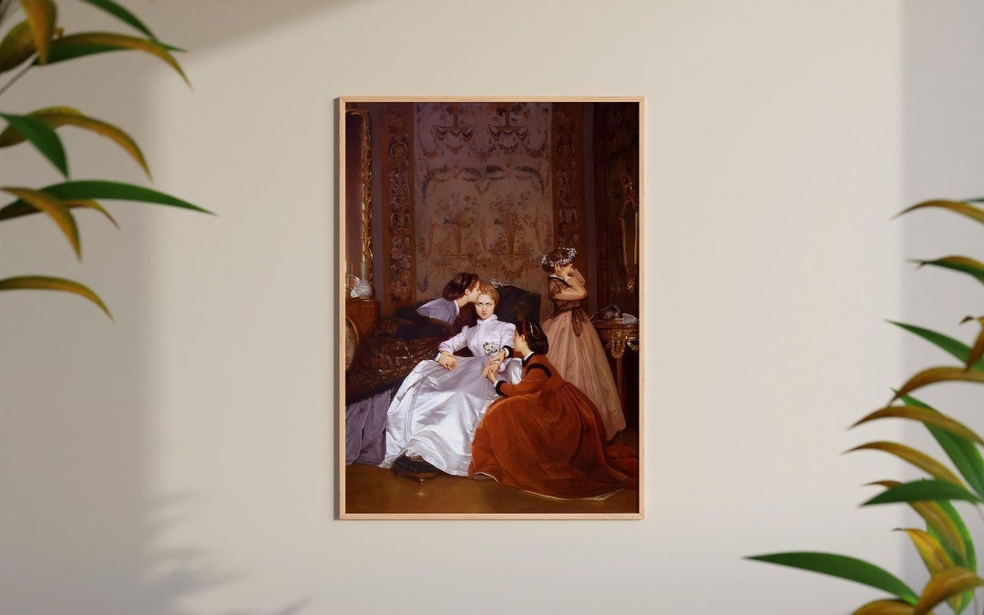 Auguste Toulmouche Print: the Reluctant Bride Victorian Wall Art - Etsy