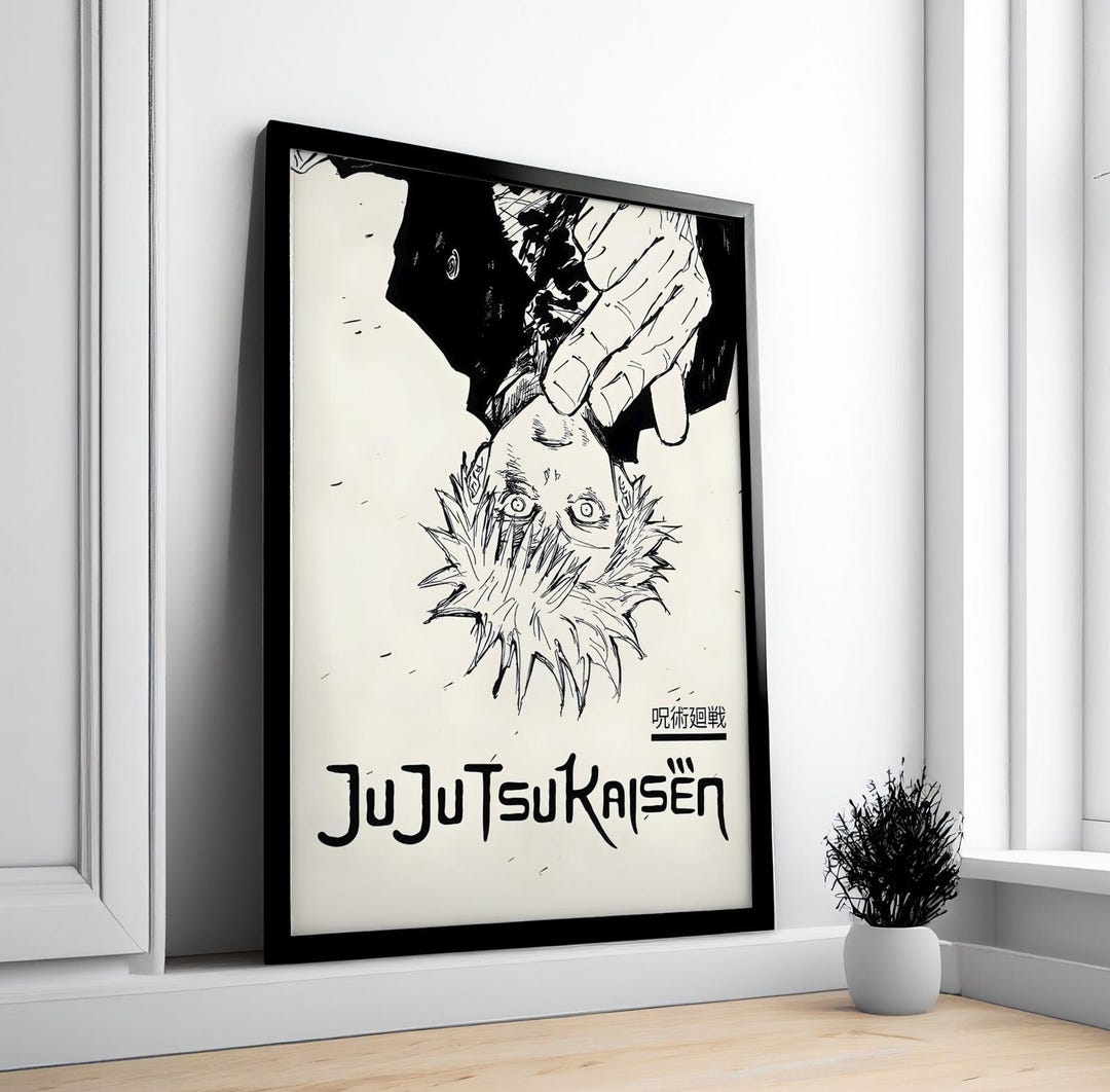 Gojo Satoru Anime Poster Print: Jujutsu Kaisen Manga Wall Art - Etsy