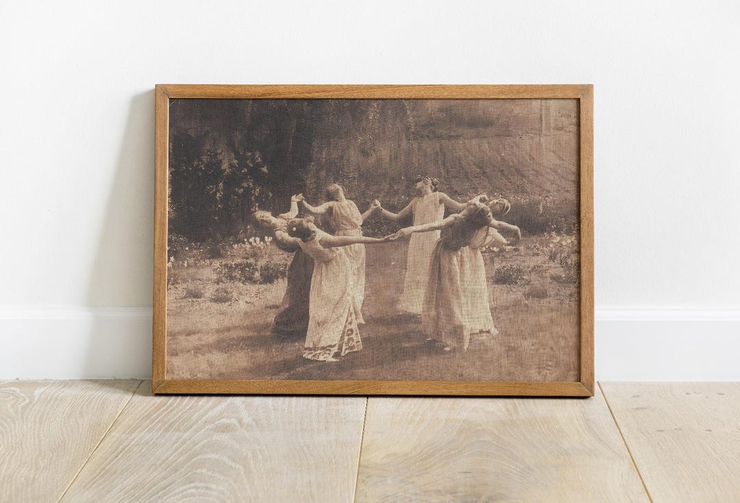 Witches Dancing - Nymphs Dancing Wall Art - Fire Dance Painting ...