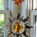Crystal Pewter Sun Suncatcher for Car Mirror or Home Window in - Etsy