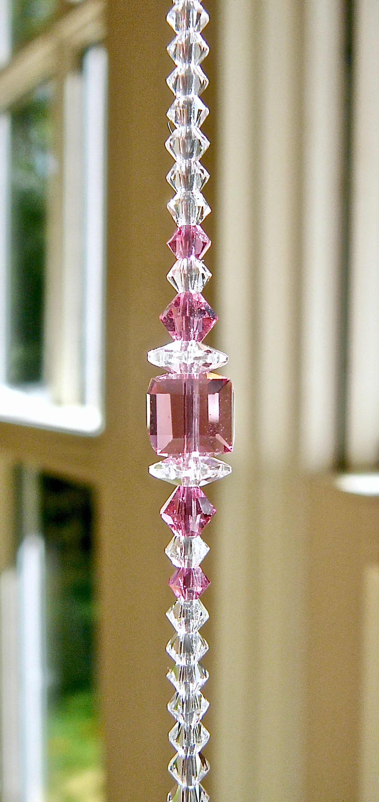 Crystal Fan Pull, Light Pull or Suncatcher, Entirely Swarovski - 40mm ...