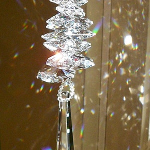 76mm (3.0") Long Swarovski Crystal Hexagonal Prism With a Cascade of ...