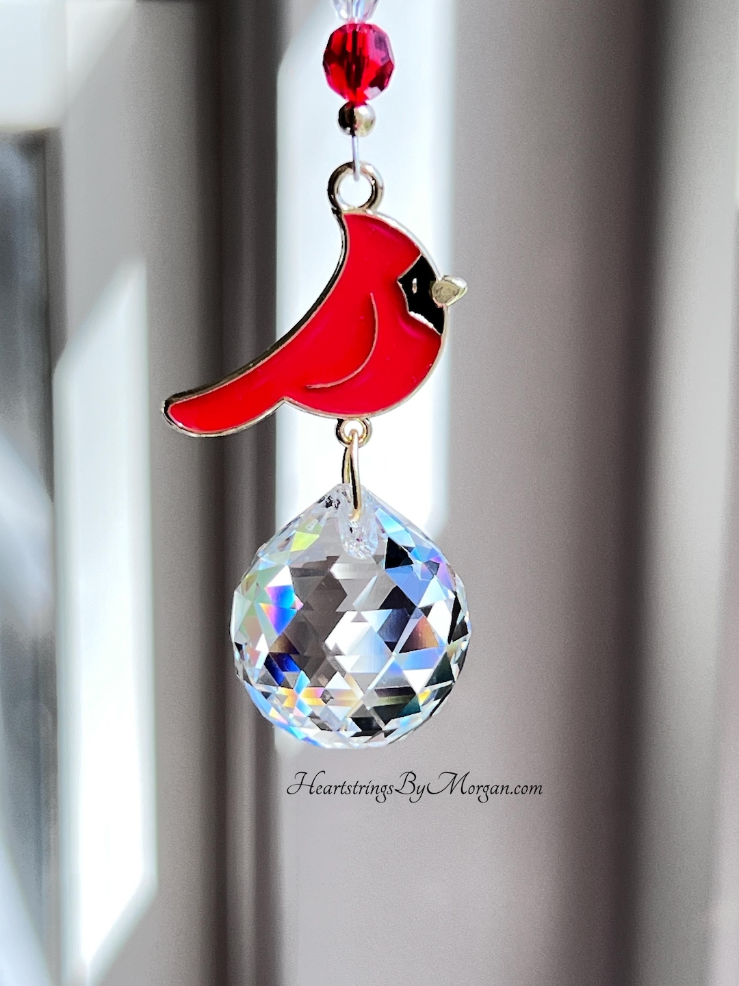 NEW - Cardinal Suncatcher Made Entirely With Swarovski Crystals ...