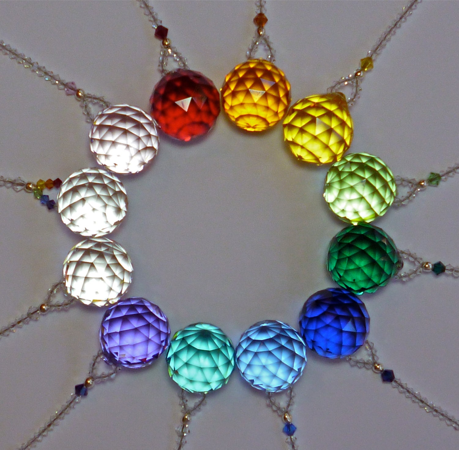 Swarovski Crystal Rainbow Suncatcher Made Entirely With - Etsy