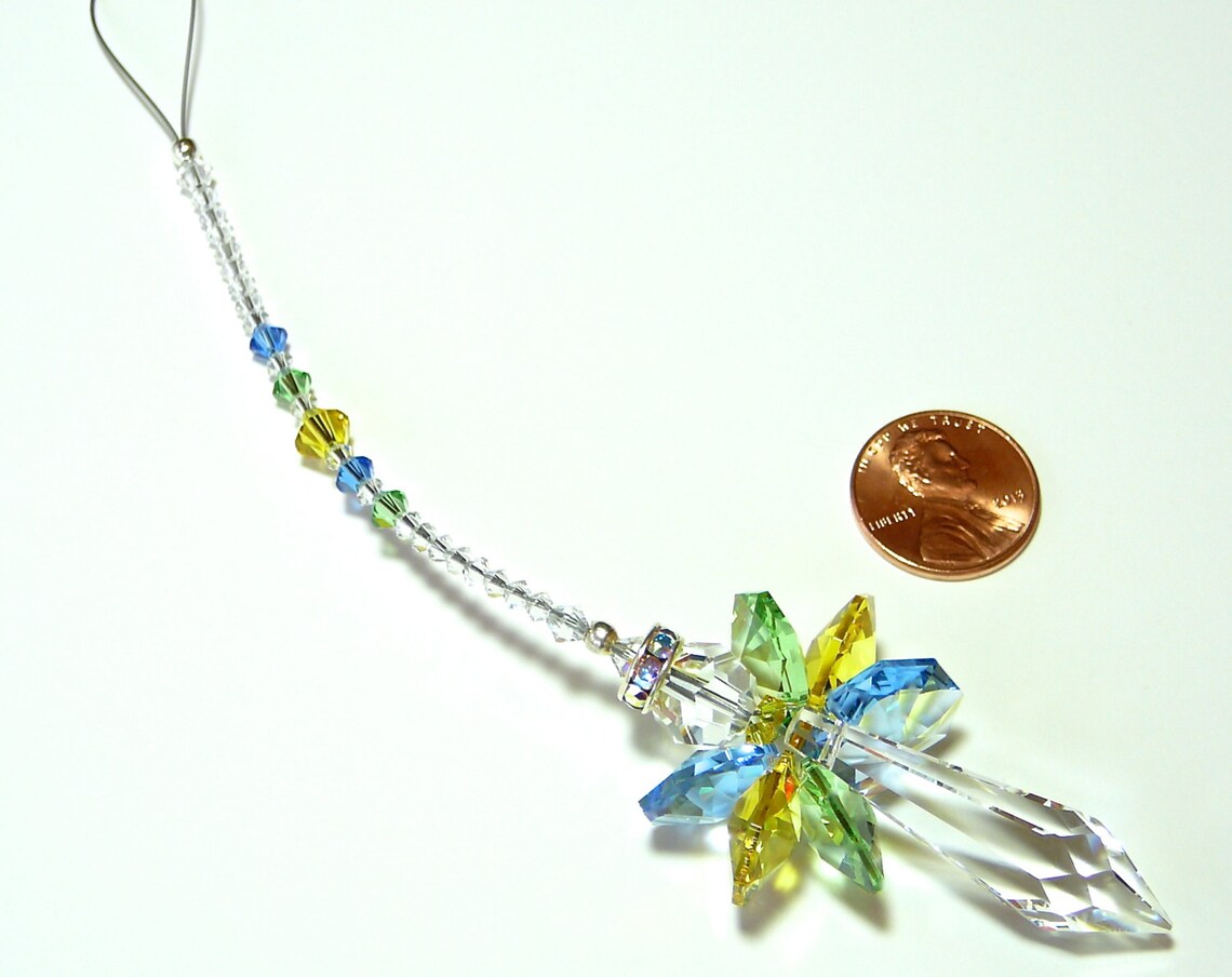 Crystal Guardian Angel Prism Suncatcher, Made With Swarovski Crystals ...