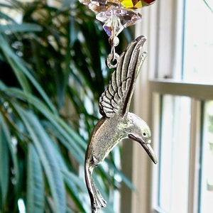 Hummingbird Suncatcher Made W/ Swarovski Crystals and Pewter - Etsy