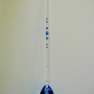 Blue Crystal Suncatcher Prism, Window Decor, Hanging Window Ornament ...