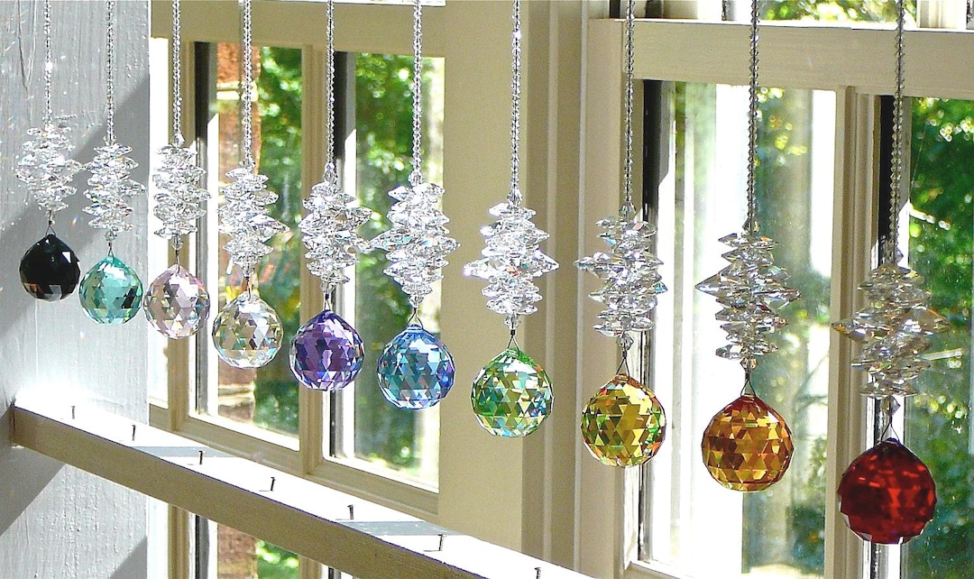 Crystal Ball Suncatcher Window Prism Made Entirely With Swarovski ...