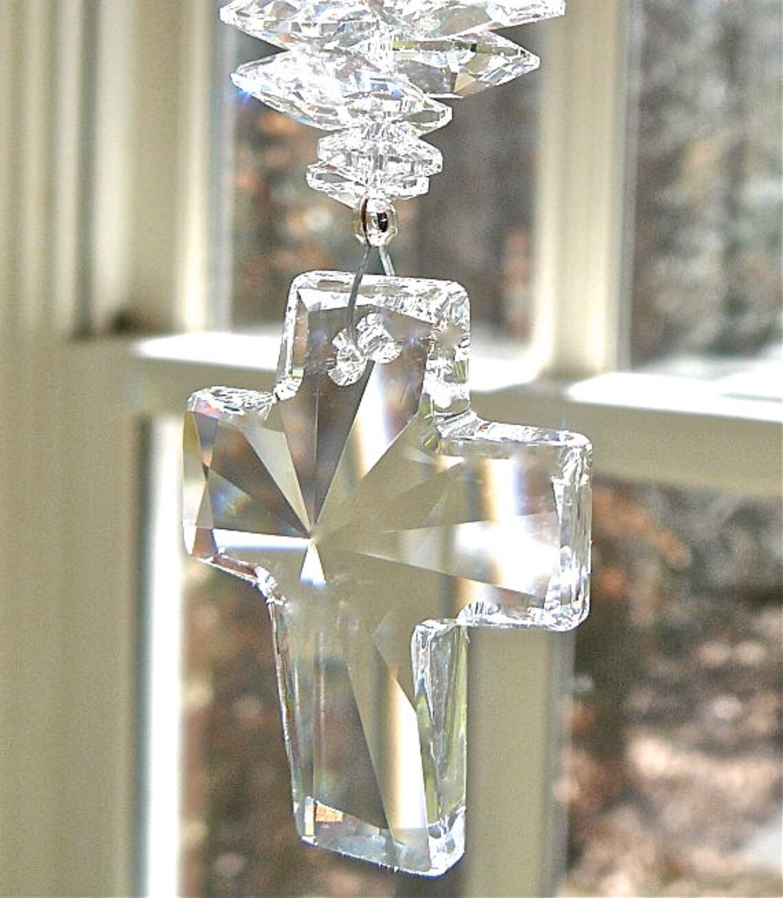 Crystal Cross Suncatcher Made Entirely With Swarovski - Etsy