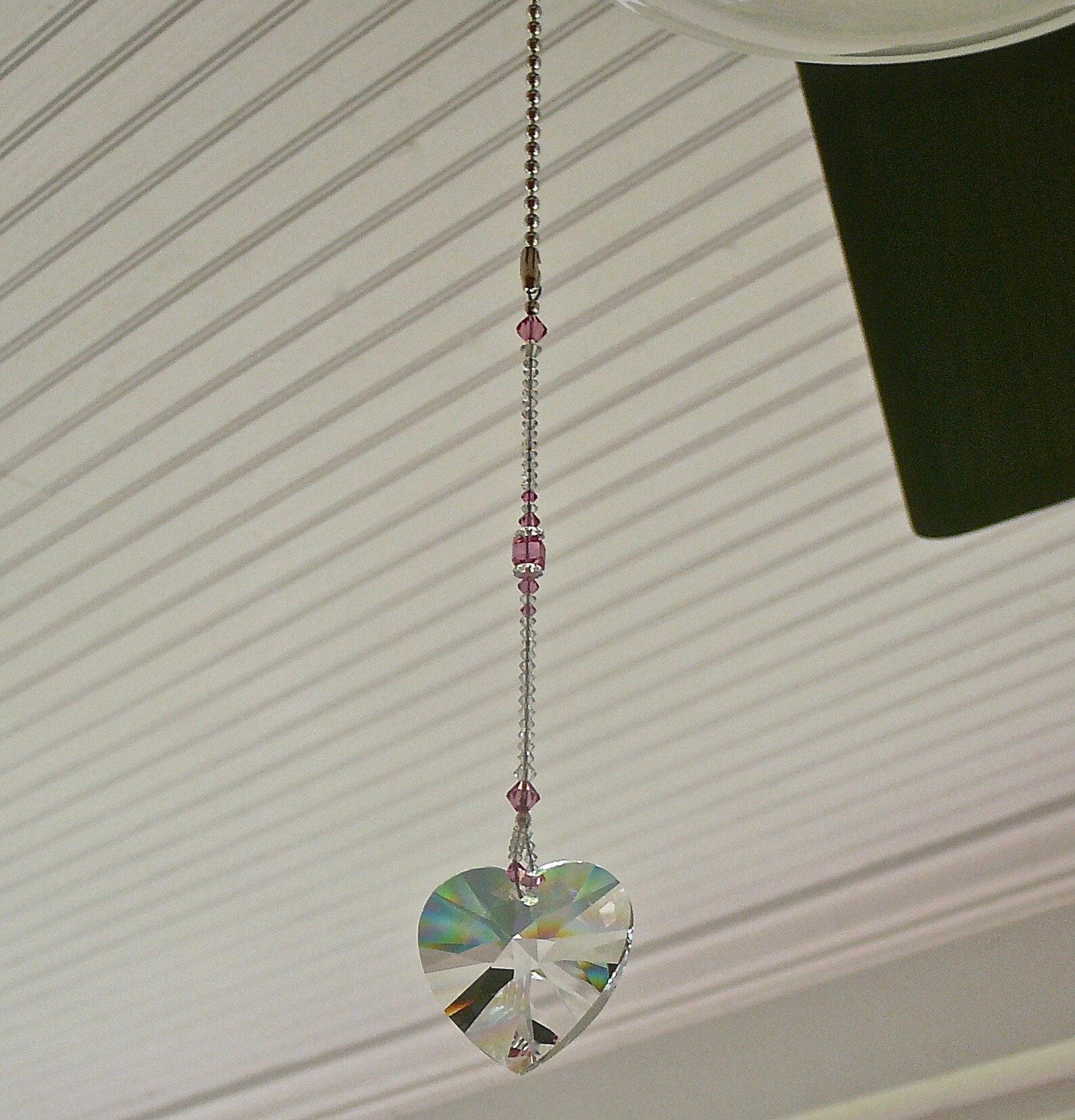 Crystal Fan Pull, Light Pull or Suncatcher, Entirely Swarovski - 40mm ...