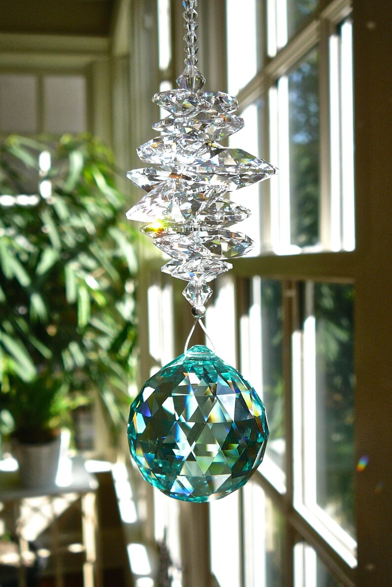 Crystal Ball Suncatcher, Window Hanger, Rainbow Maker Prism Available ...