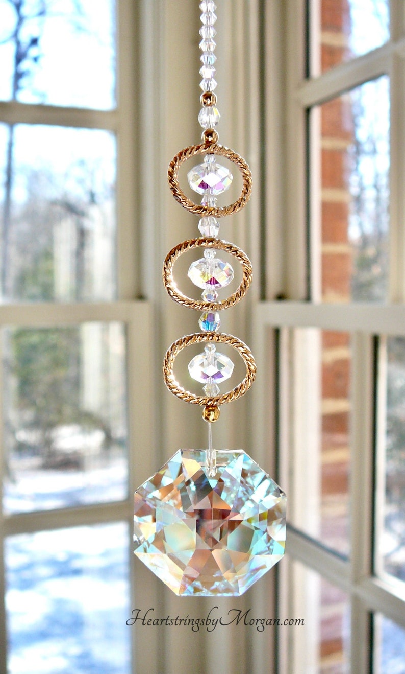 Swarovski Octagon Car Charm Suncatcher Rainbow Maker Car - Etsy