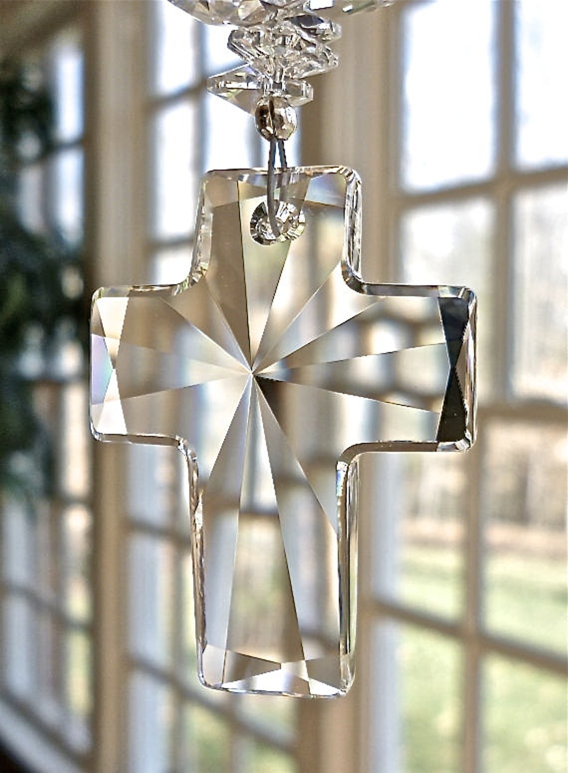 Crystal Cross Suncatcher Made Entirely With Swarovski - Etsy