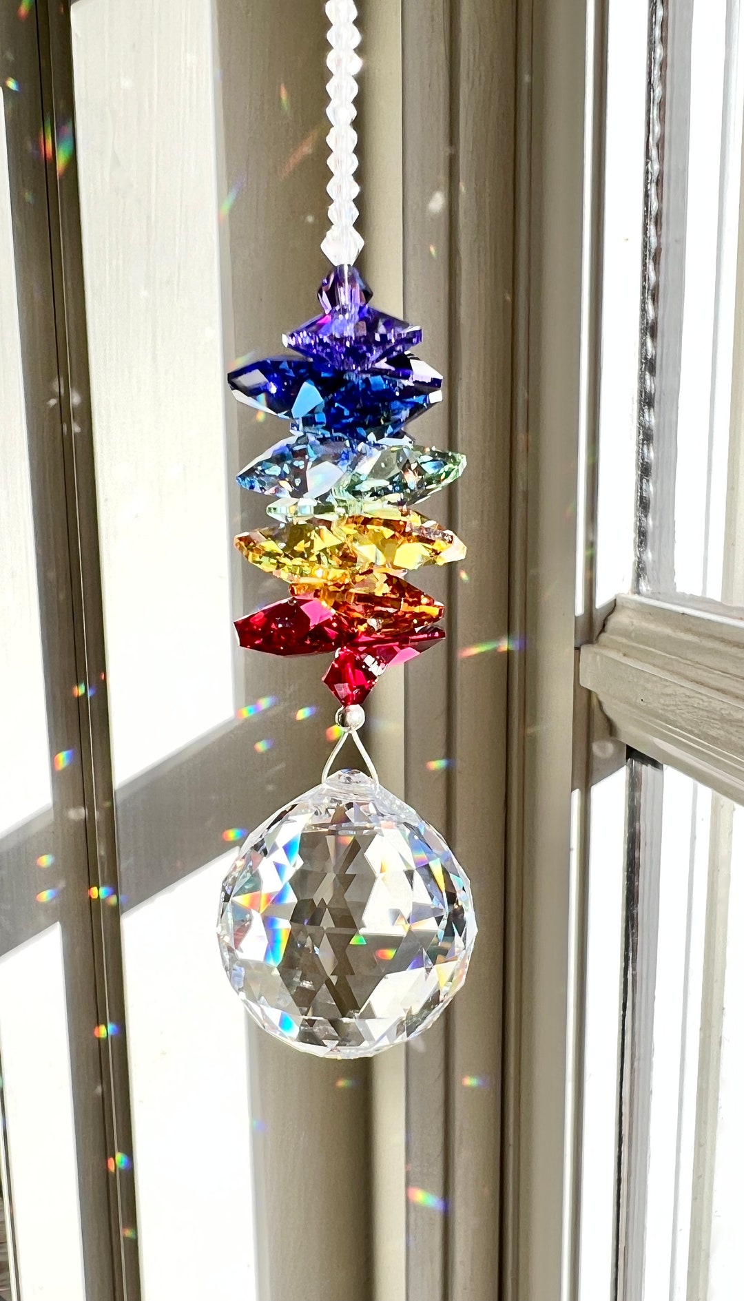 Swarovski Crystal Rainbow Suncatcher Made Entirely With Swarovski ...