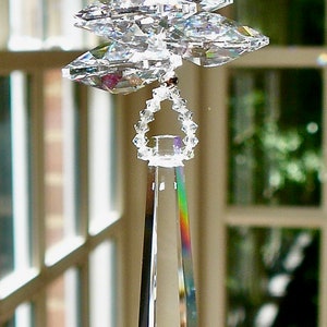 76mm (3.0") Long Swarovski Crystal Hexagonal Prism With a Cascade of ...