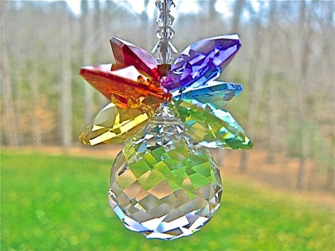 Swarovski Pineapple Window Rainbow Maker, Suncatcher, Swarovski Crystal ...
