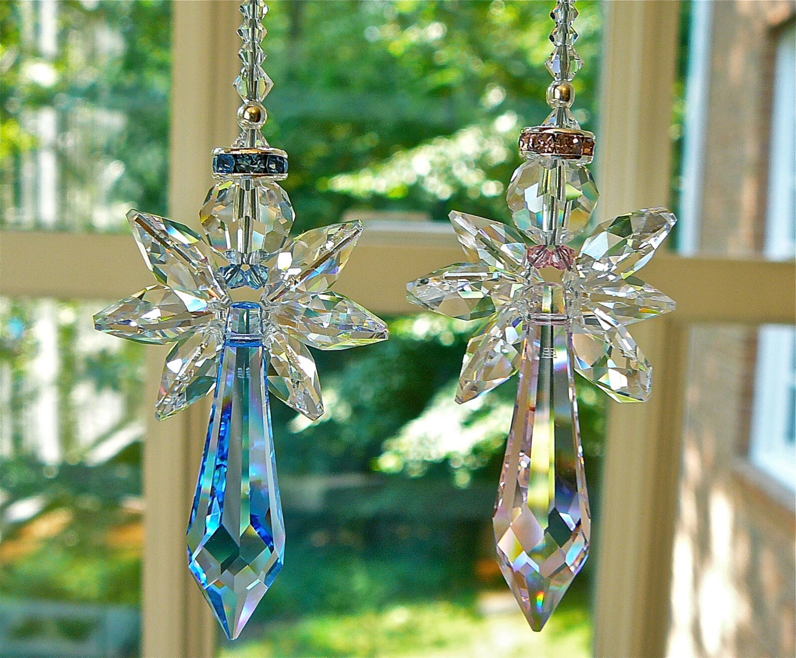 Angel Crystal Suncatcher Made W/ Swarovski Crystal angel for | Etsy