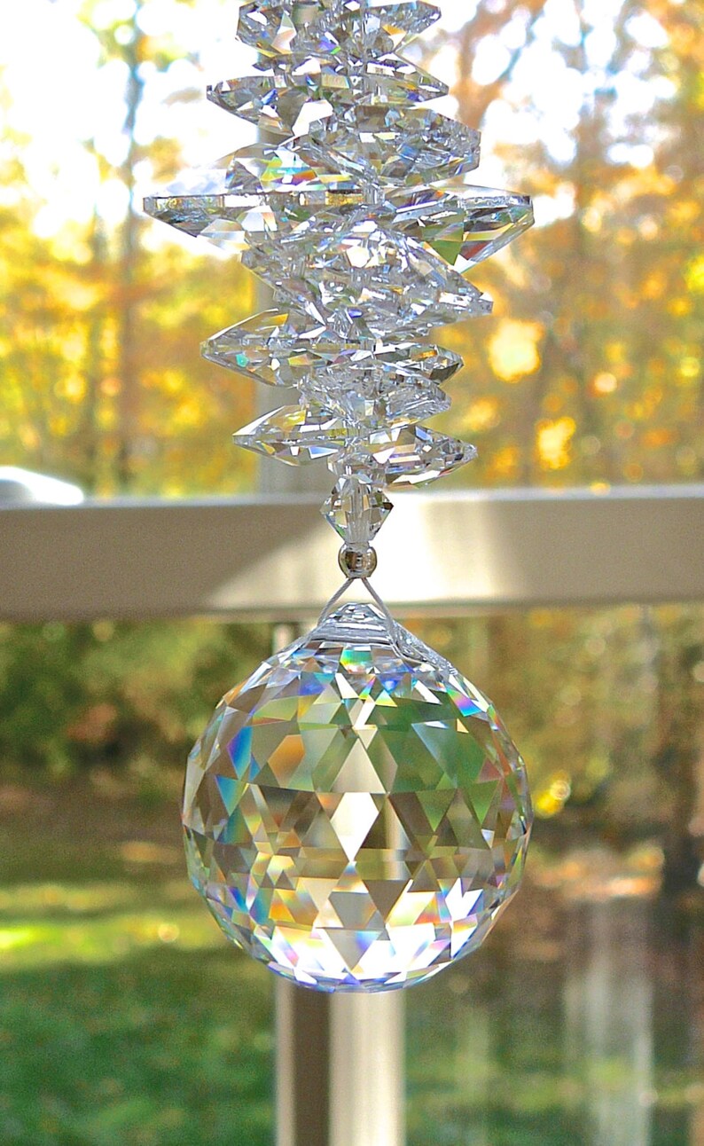Crystal Ball Sun Catcher Prism 30mm Swarovski Crystal Ball | Etsy