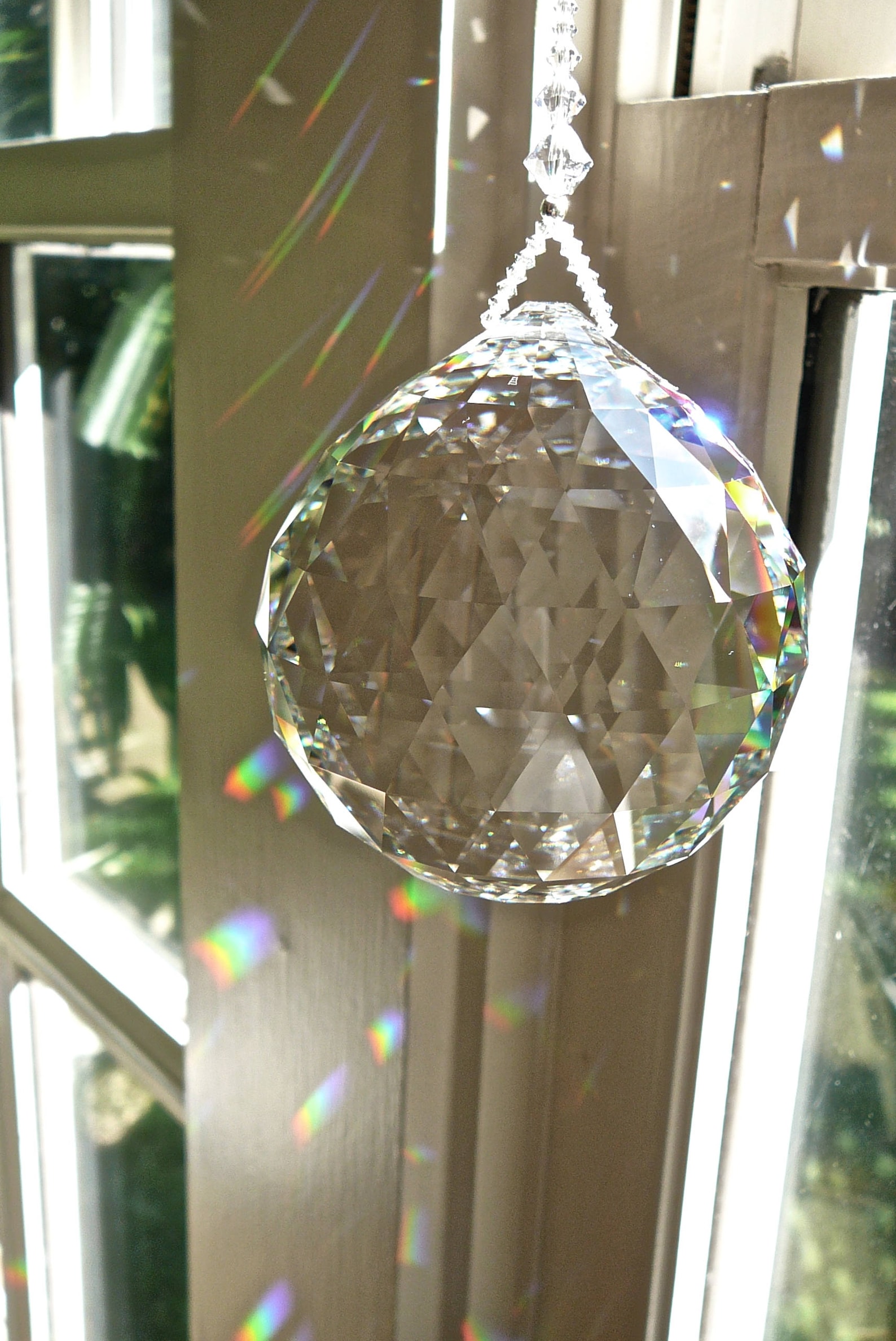 GIGANTIC 70mm Swarovski Crystal Ball Retired Prism 2.76 - Etsy
