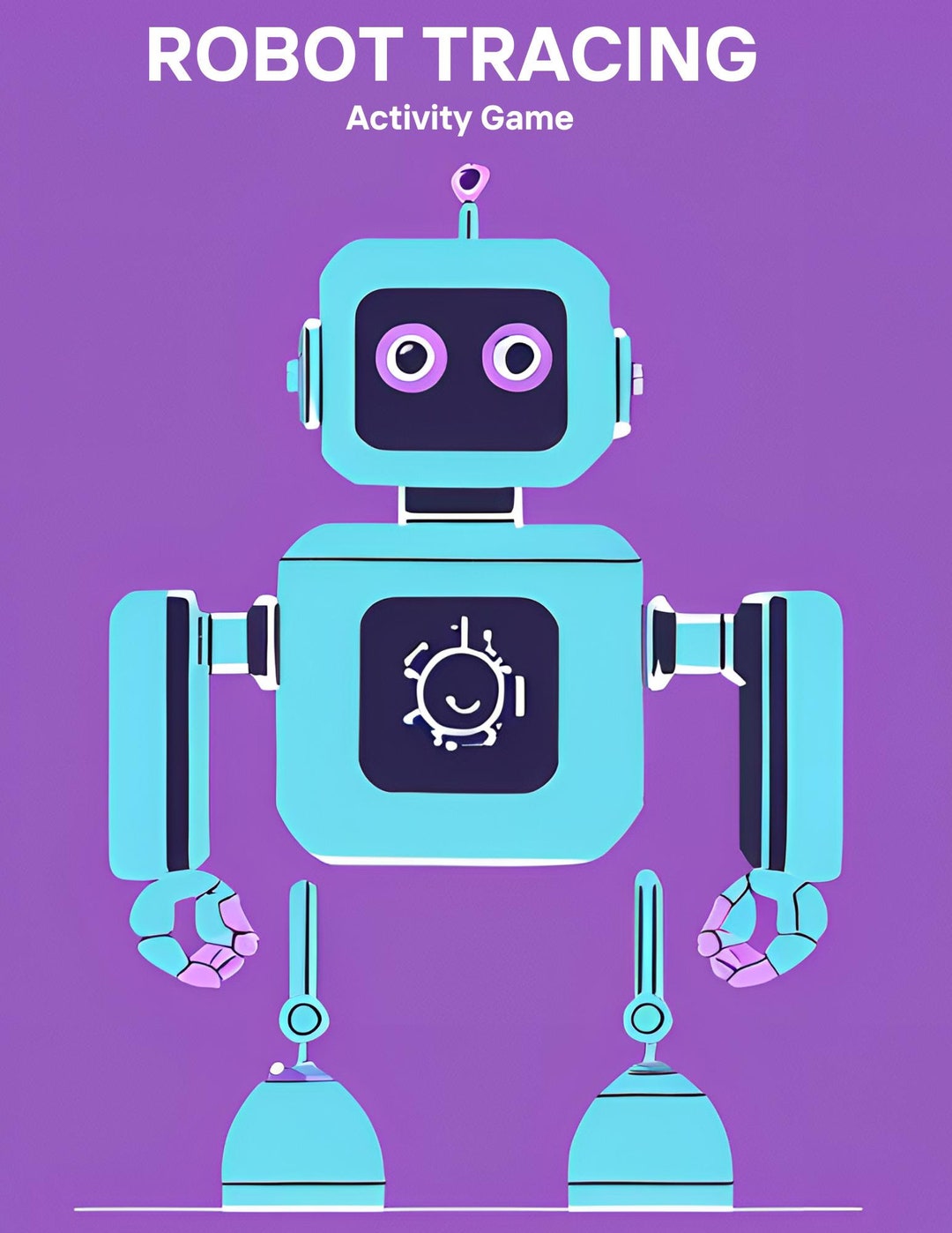 Robot Tracing Book for Kids, Tracing Activity Ebook for Preschoolers ...