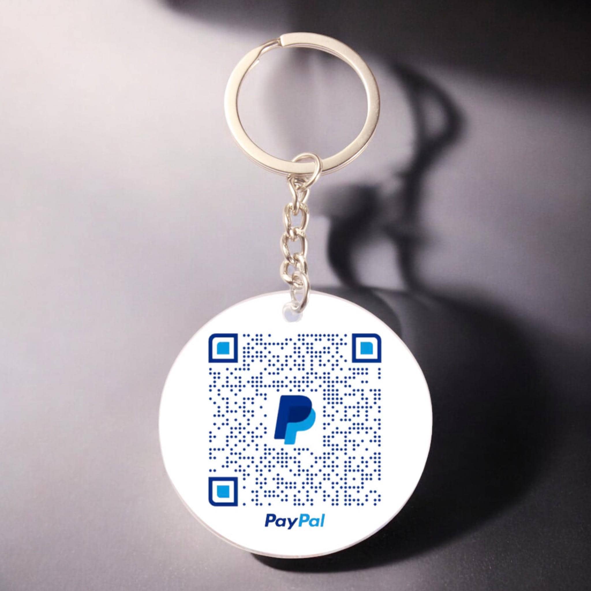 Custom Scannable QR Code Keychain Social Media & Website Access ...