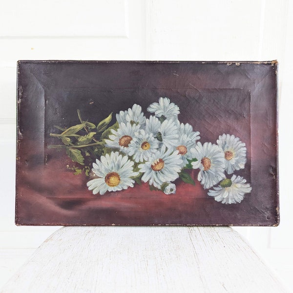 White Daisy Painting - Etsy