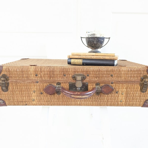 Wicker Suitcase - Etsy