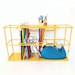 Vintage Yellow Rack, Vintage Yellow Store Display, Vintage Yellow Shelf ...