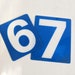 Vintage Plastic Numbers, Blue White Numbers, Sign Supplies, You Pick, 1 ...
