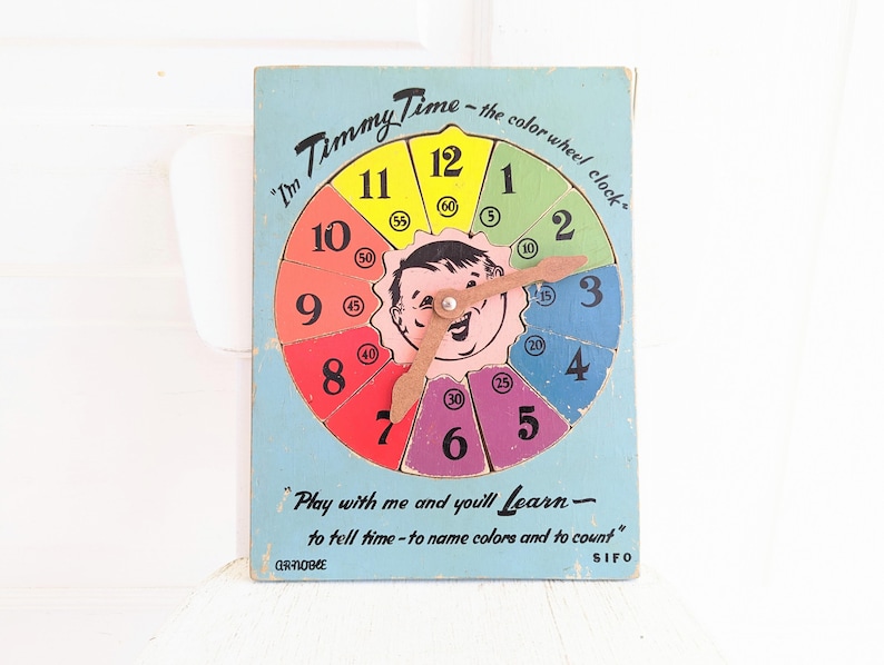 Vintage Wood Puzzle, Telling Time Puzzle, Vintage Timmy Time Puzzle ...