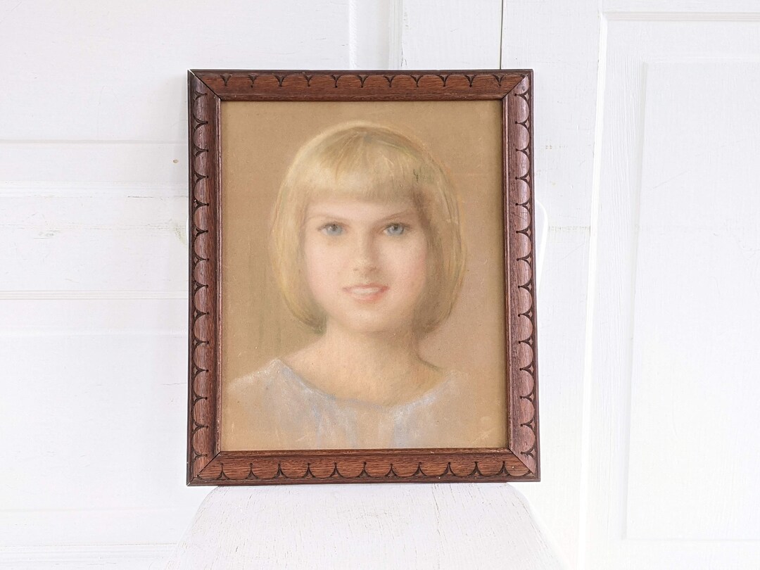 Vintage Girl Portrait Painting, Vintage Woman Painting, Vintage Woman ...