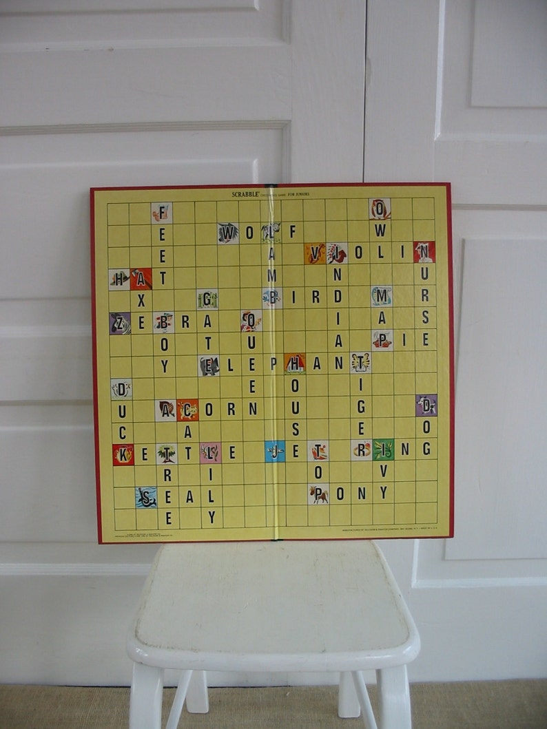 Vintage Cardboard Letters Vintage Board Game Vintage - Etsy