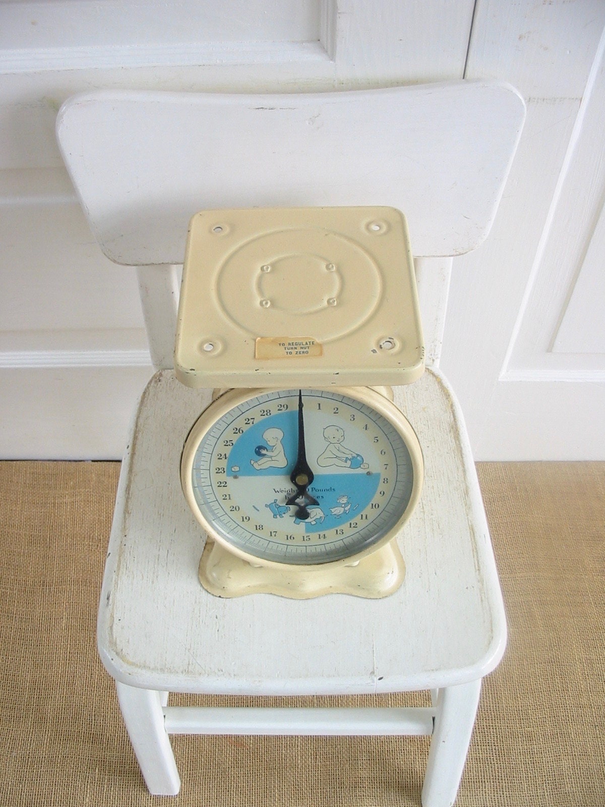 Vintage Baby Scale Metal Scale Metal Baby Scale Unisex | Etsy