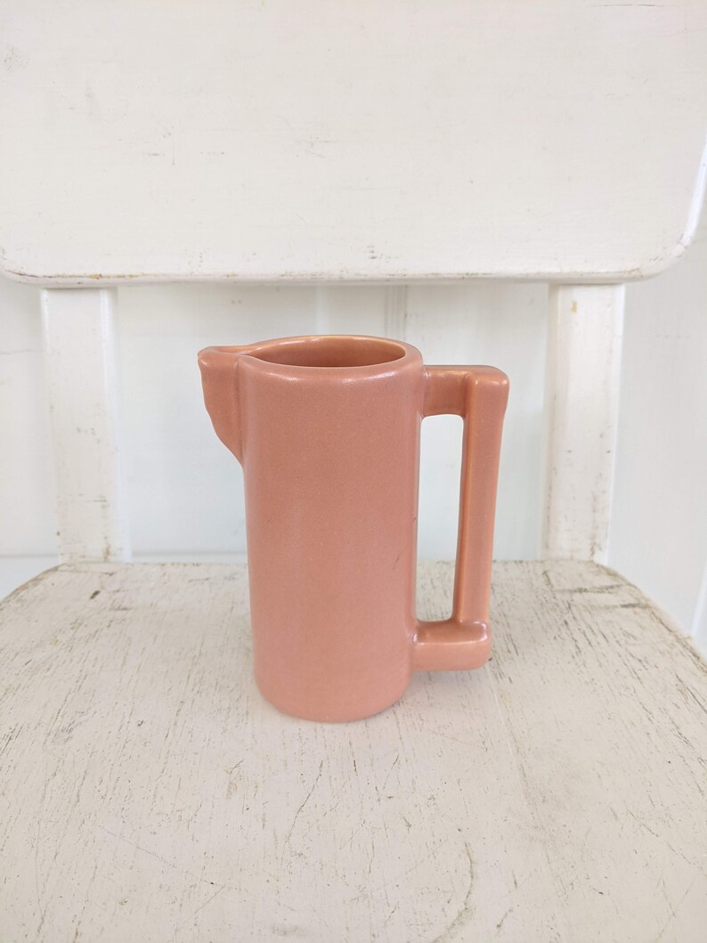 Pair of Small Vintage Pitchers Small Pink Pottery Pitcher - Etsy