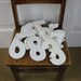 Vintage Numbers, White Plastic Numbers, White Sign Supplies You Pick, 1 ...