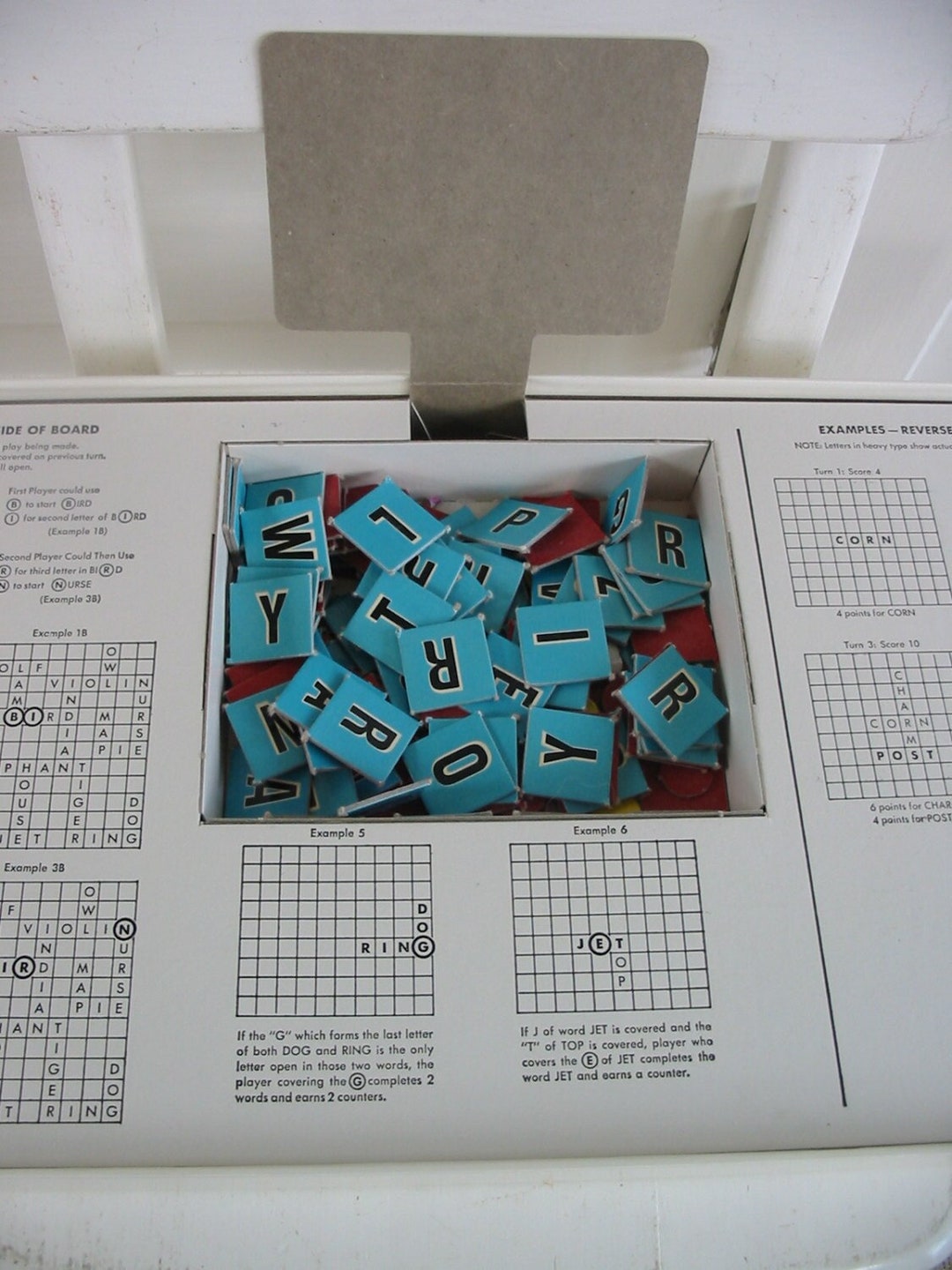 Vintage Cardboard Letters, Vintage Board Game, Vintage Scrabble Junior ...