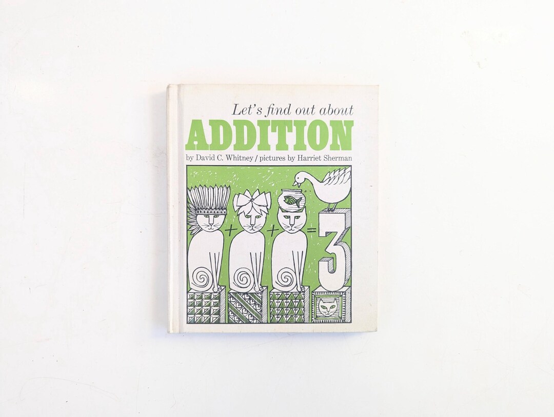 Vintage Math Book, Vintage Addition Book, Vintage Children's Book, Lets ...