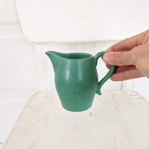 Pair of Small Vintage Pitchers, Small Pink Pottery Pitcher, Small Green ...