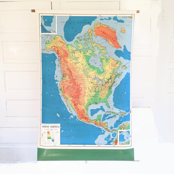 Pull Down Map - Etsy