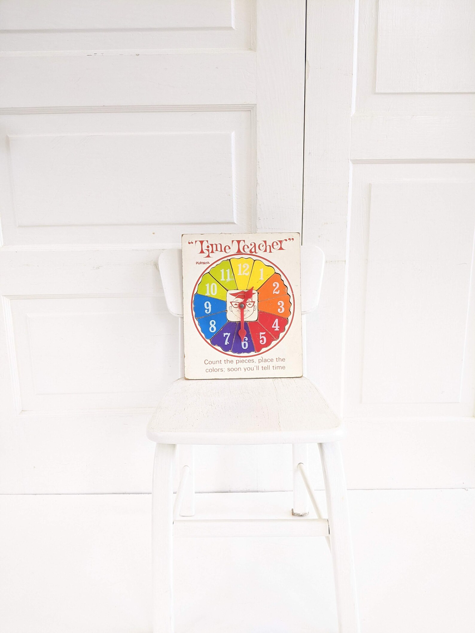 Vintage Wood Puzzle Telling Time Puzzle Vintage Playskool - Etsy