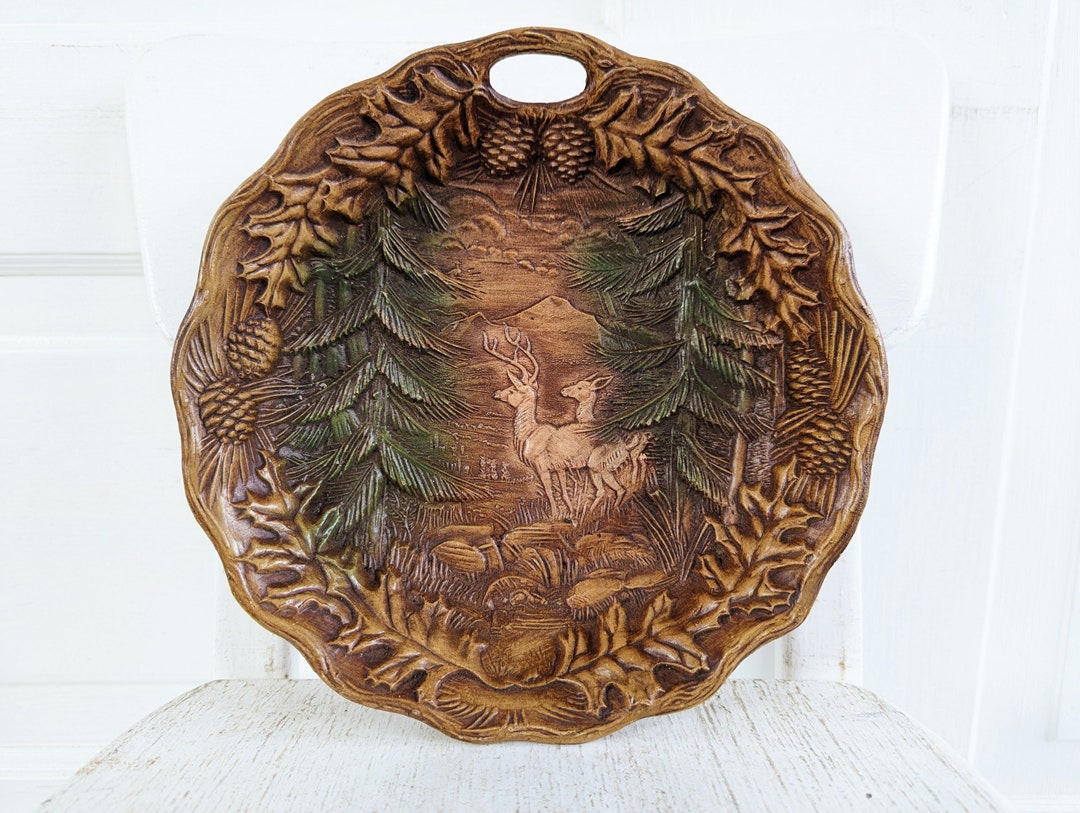 Vintage Decorative Deer Plate Bowl Vintage Deer Plate - Etsy