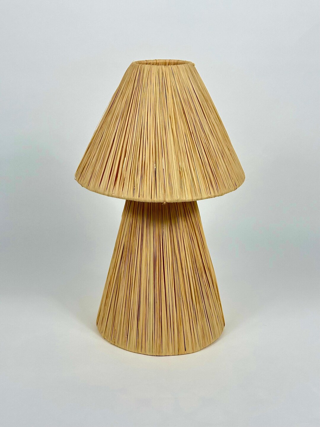 Natural Raffia Lamp, TABLE LAMPSHADES Moroccan Handmade in Rattan ...