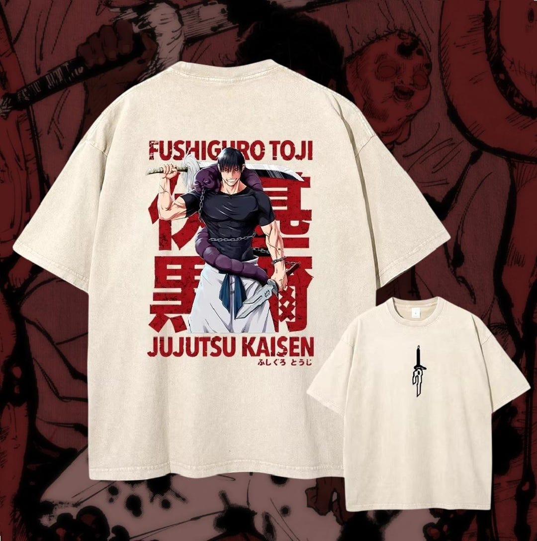 Toji Unisex White T-shirt Fashion, 100% Cotton, Stylish Oversize, 90s ...