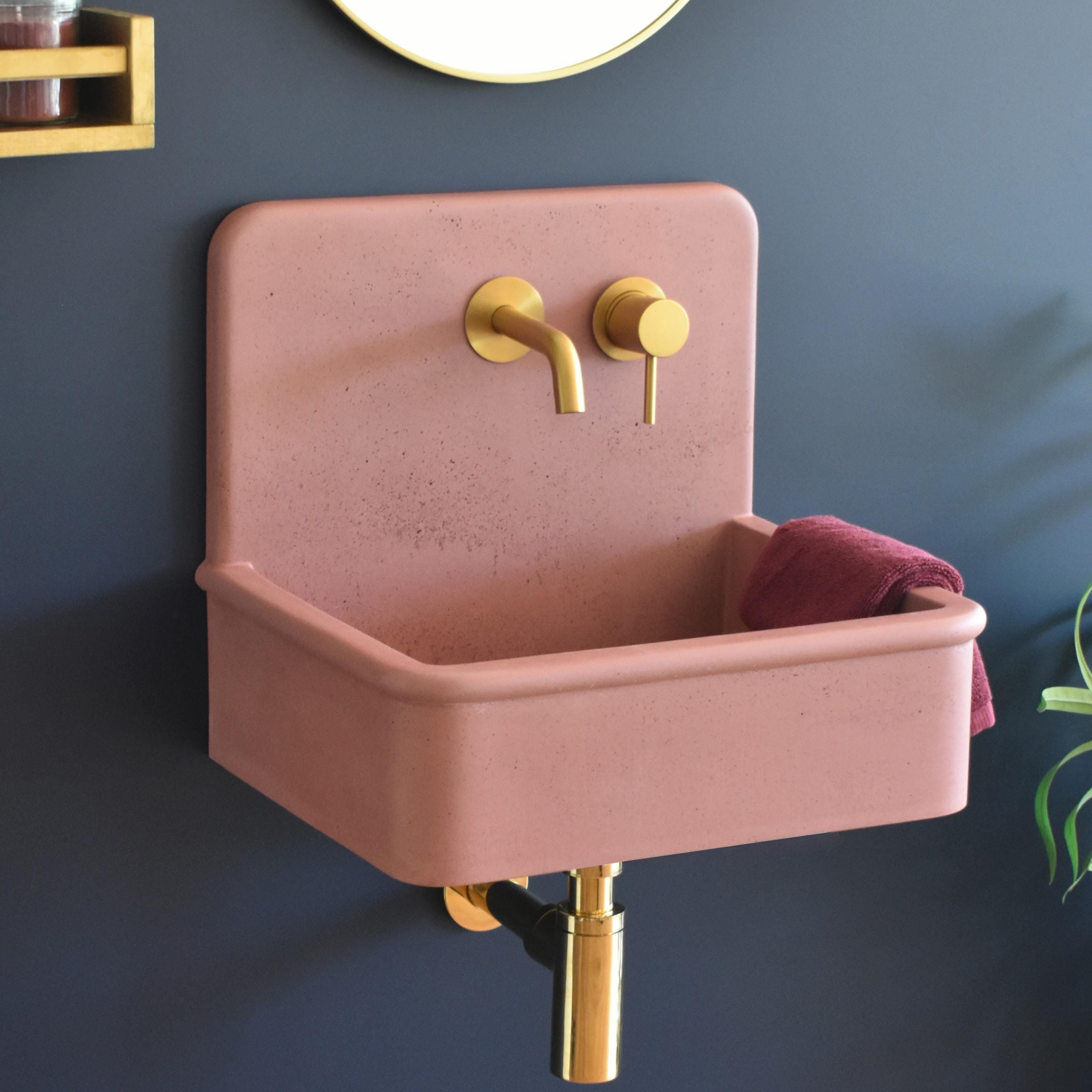 Concrete Sink Dama Red Iron - Etsy